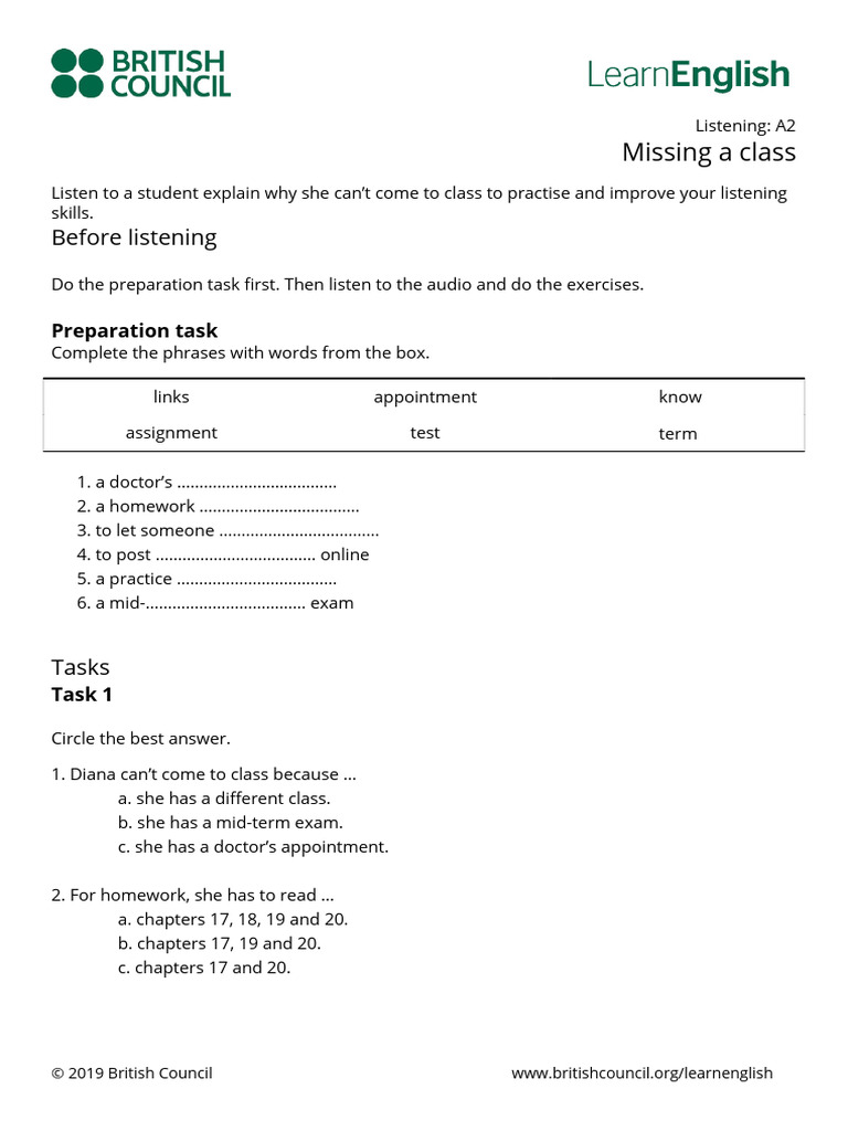 Missing A Class PDF | PDF