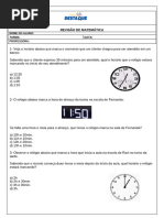 Simulado OBMEP Nível 1: Questões e Gabarito | PDF