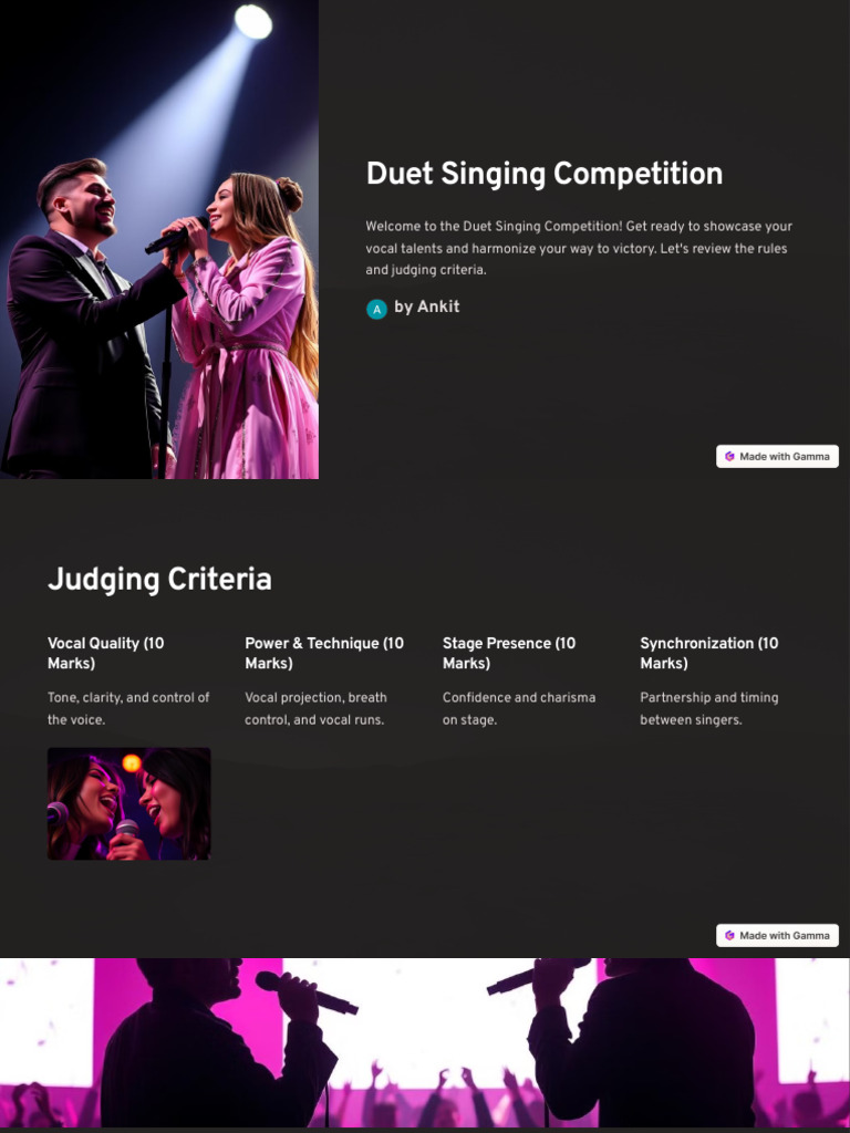 Duet-Singing-Competition | PDF