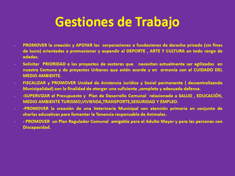 Gestiones de Trabajo | PDF