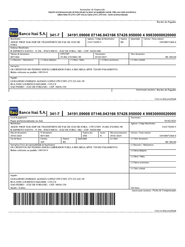 EBoleto RDV | PDF | Impressão | Bancos