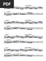 Alto Sax Transposition Cheat Sheet | PDF