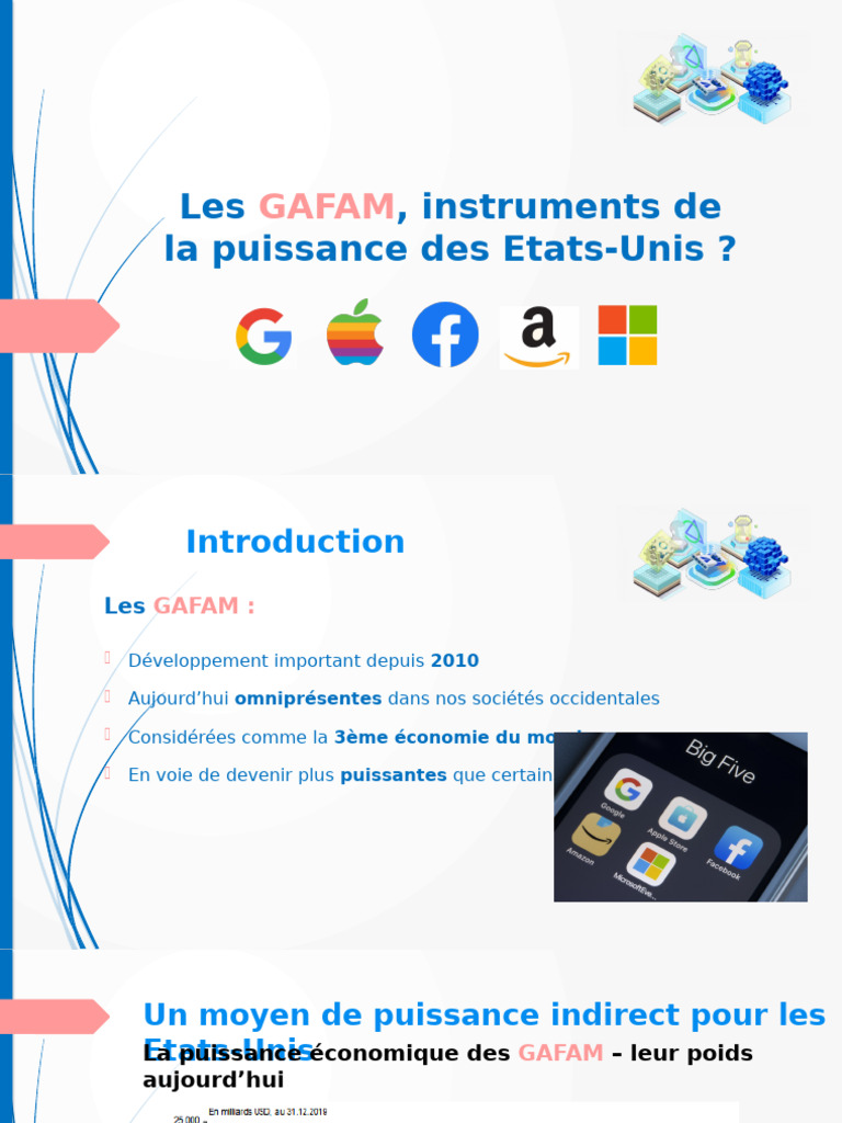 Exposé Sur Les GAFAM | PDF
