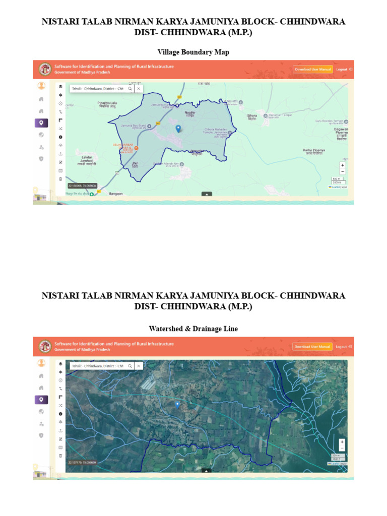 Jamuniya Block Maps - Chhindwara District | PDF