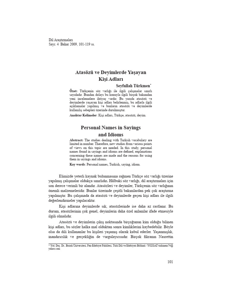 Atas - Z - Ve Deyimlerde Ya - Ayan Ki - I Adlar - (#64650) - 54677 | PDF