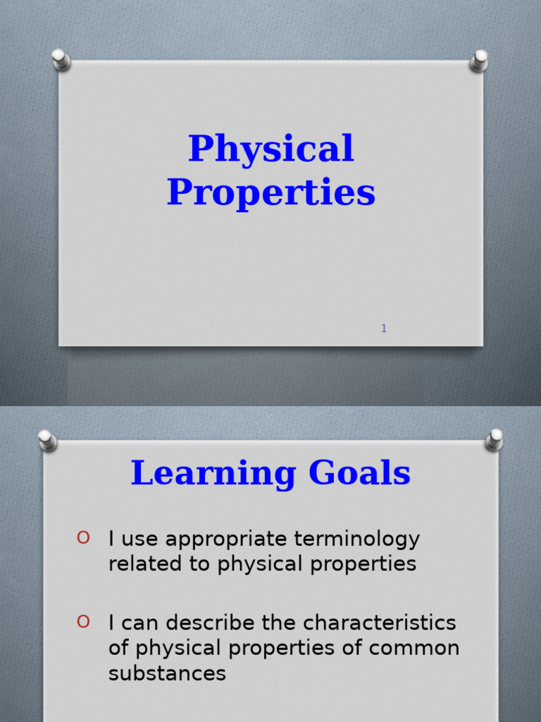 7 Physical Properties PP | PDF | Materials Science | Building Engineering
