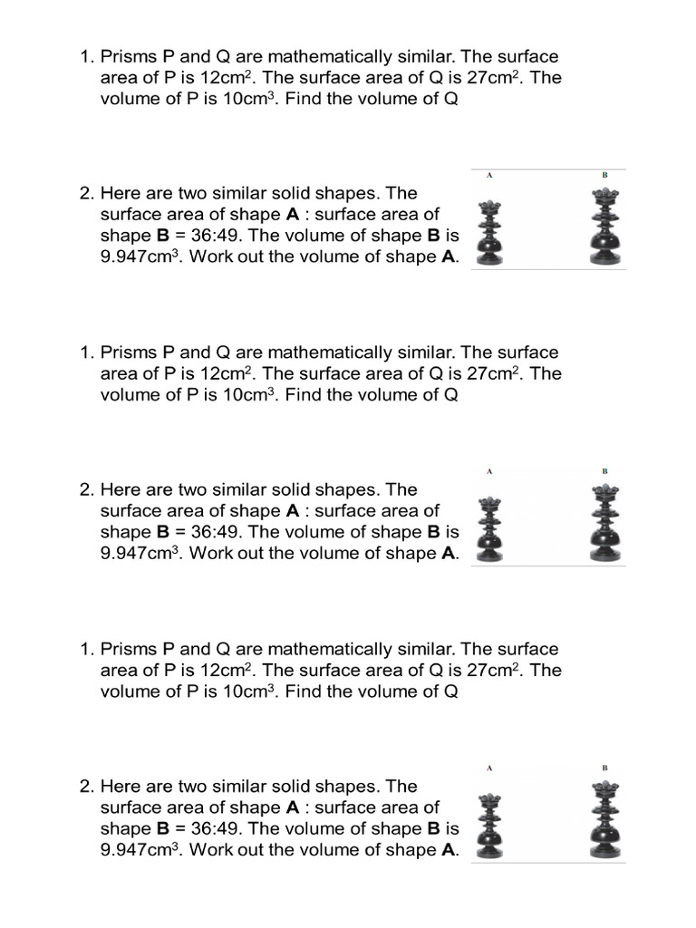Lesson 6 - Similar Shapes (Problems) Exit Question | PDF