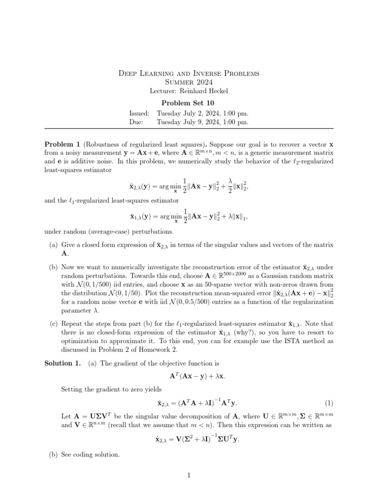 Hw10 Robustness Solutions | PDF | Applied Mathematics | Mathematical Analysis