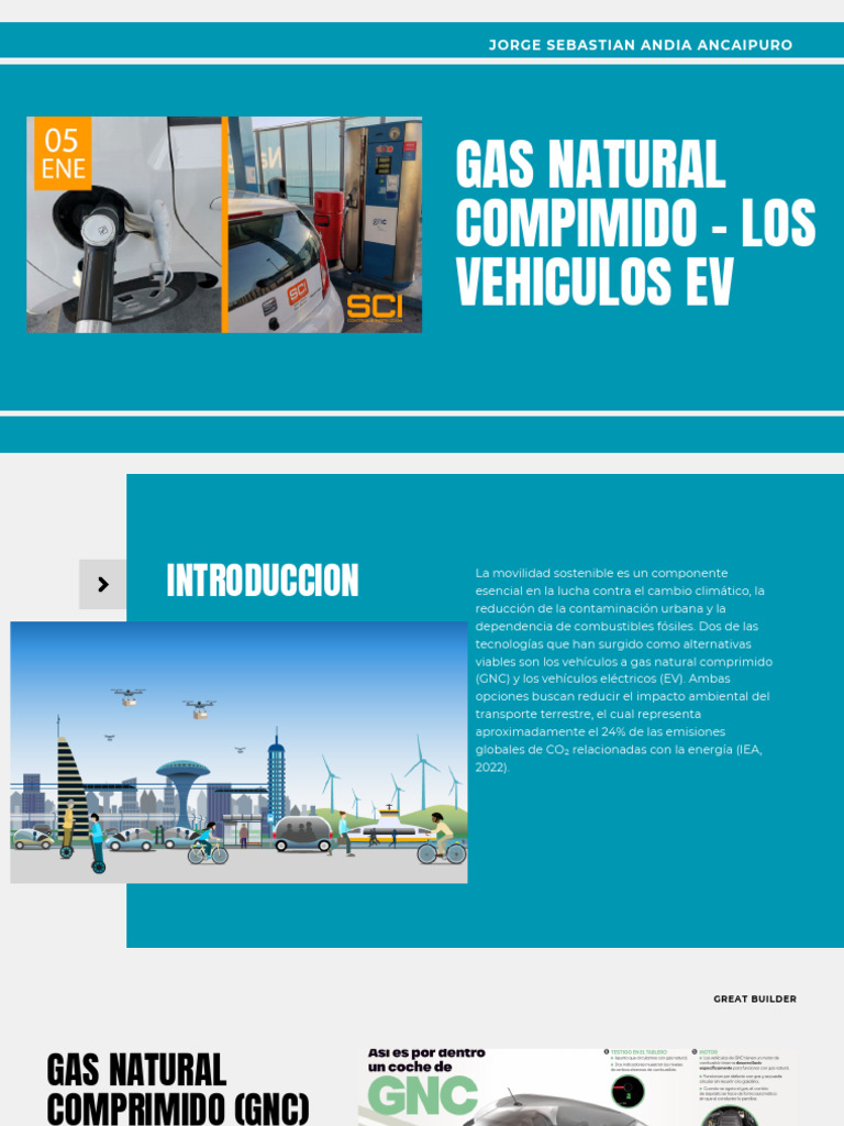 GAS NATURAL COMPRIMIDO (GNC) | PDF | Coche eléctrico | Combustible diesel