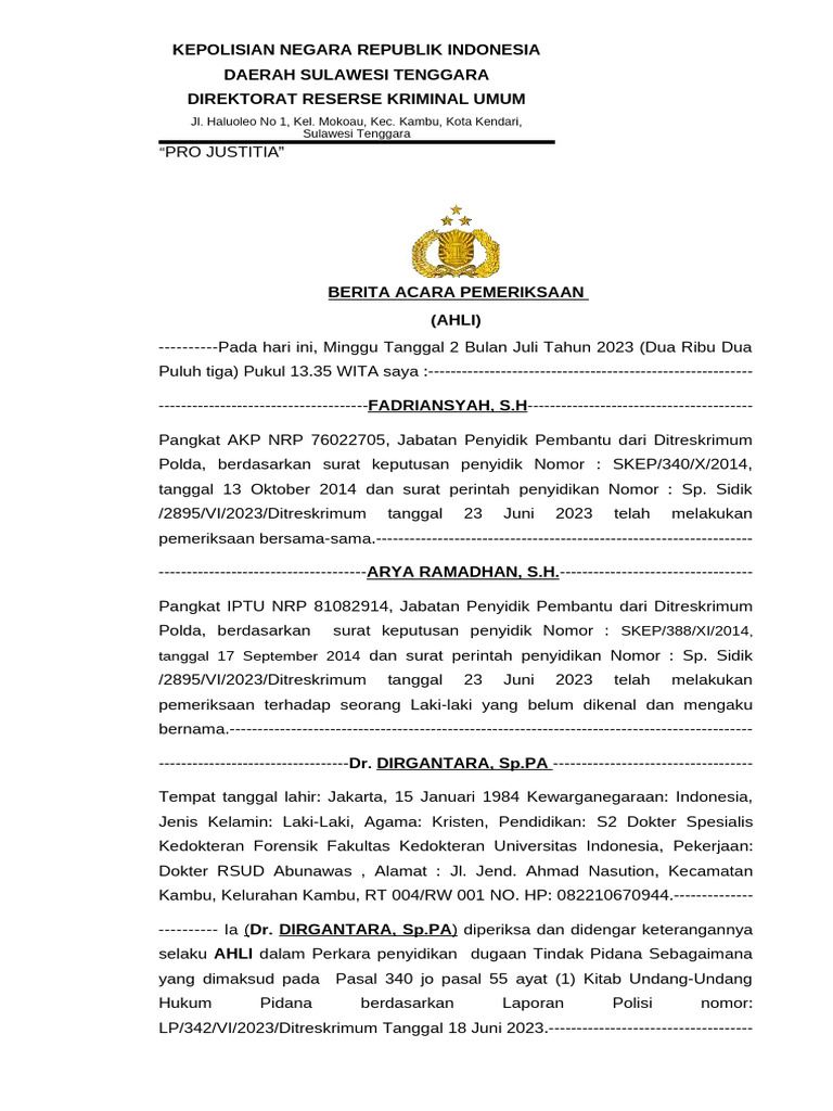 BAP FIX AHLI PATOLOGI | PDF