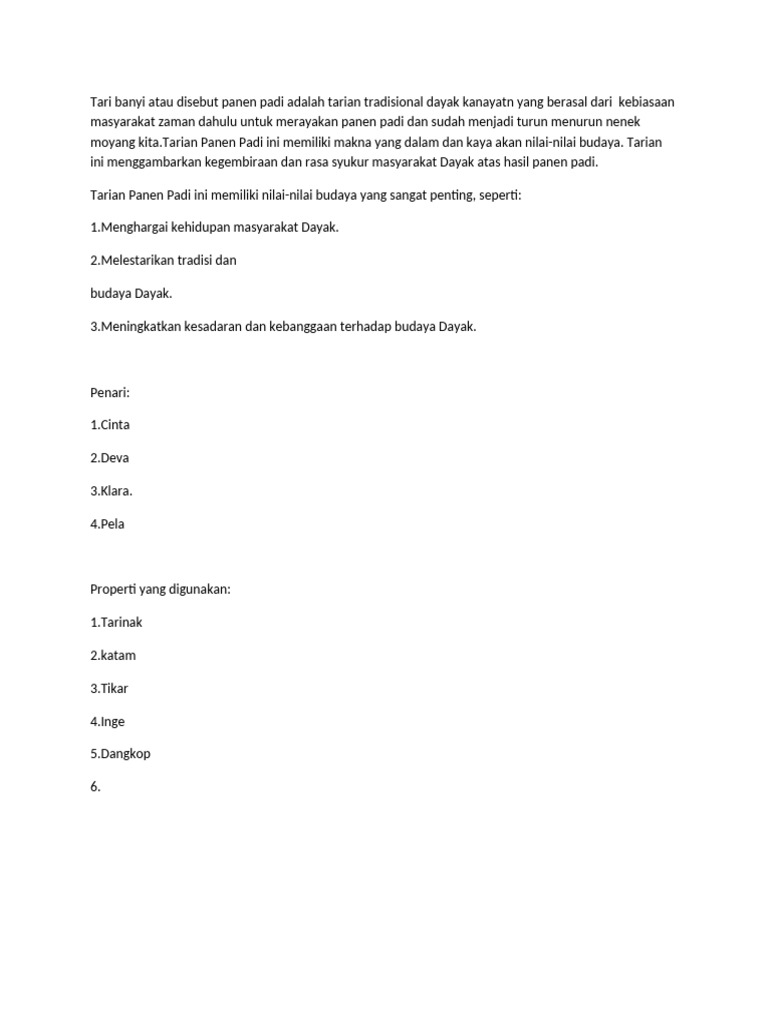 Tari Banyi Atau-WPS Office | PDF