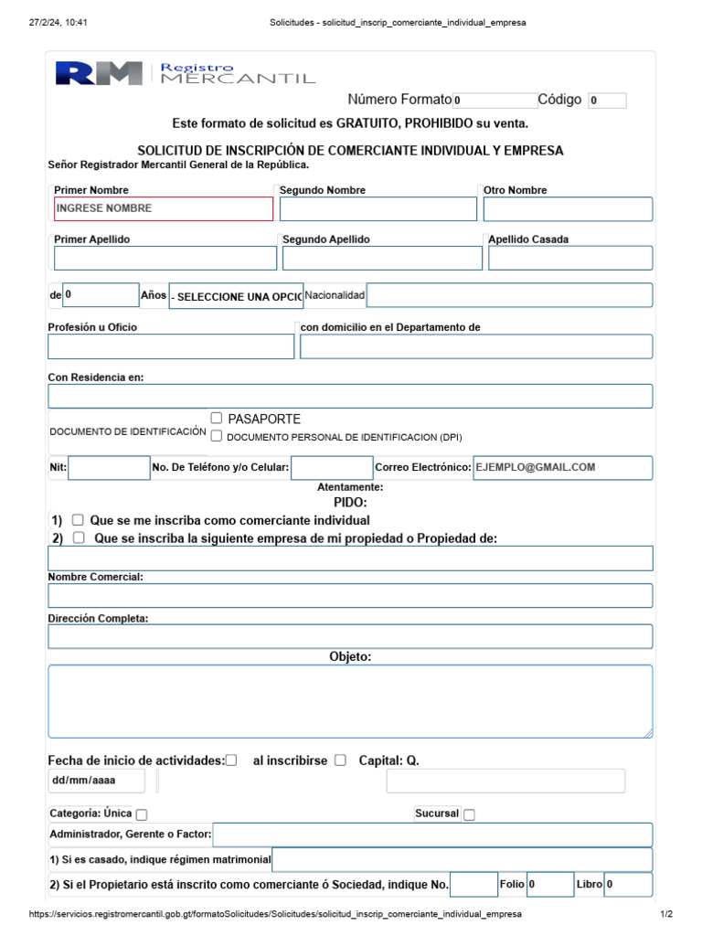 Solicitudes - solicitud_inscrip_comerciante_individual_empresa (2) | PDF