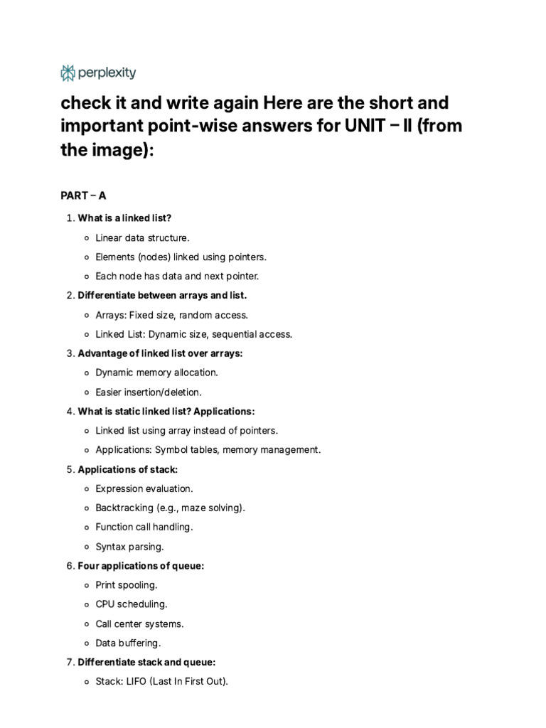 Check It and Write Again Here Are The Short and Im | PDF | Queue ...
