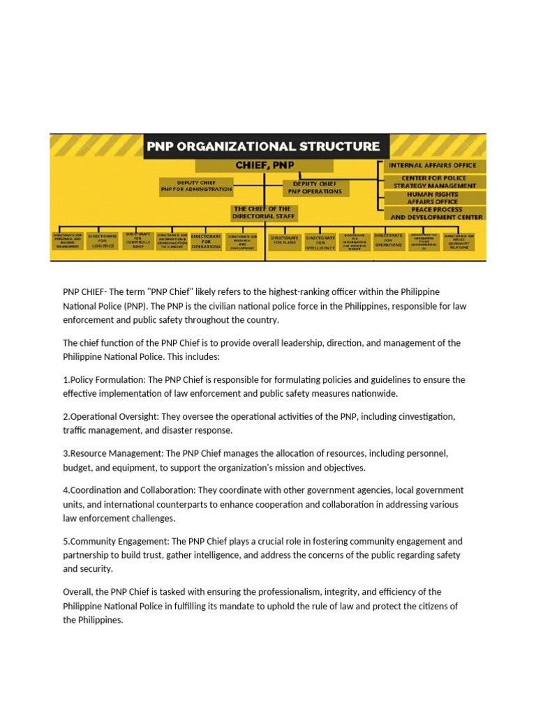 Roles of PNP Leadership Explained | PDF | Police | Strategic Planning