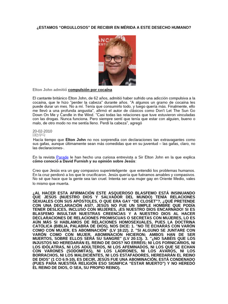 Miss Elton John | PDF | Dios | Jesús