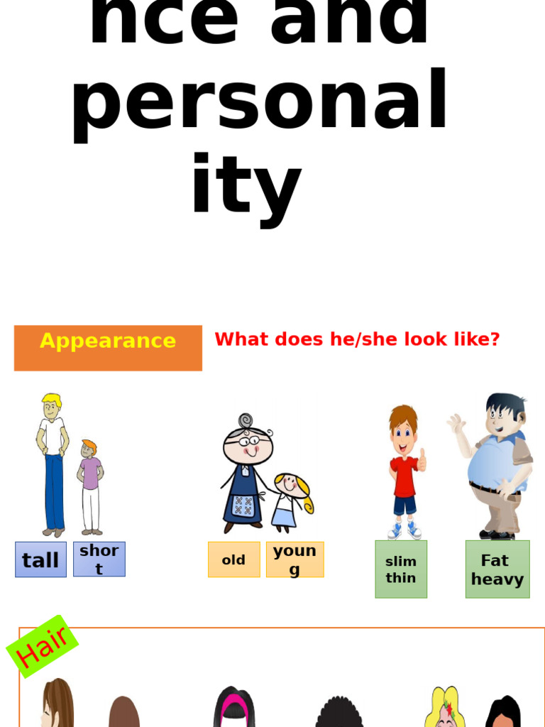 Appearance Vocab | PDF