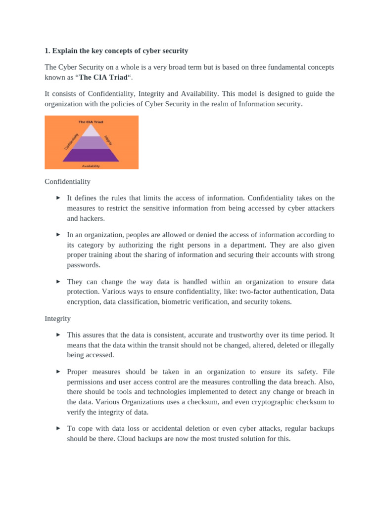 Cyber Security Questions & Answers | PDF | Information Security ...