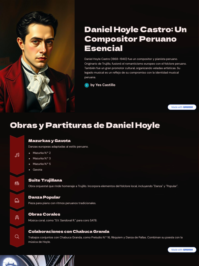Daniel Hoyle Castro Un Compositor Peruano Esencial | PDF