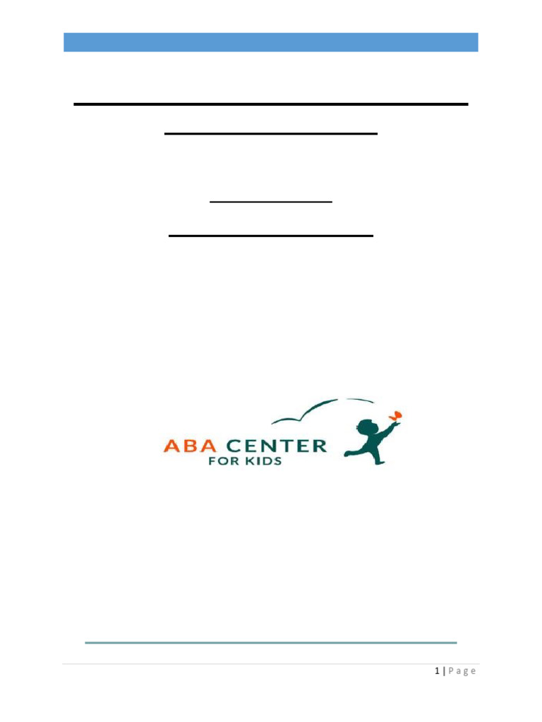 Qualified Behavior Analyst Level Coursework Topic Guidelines Created by ...