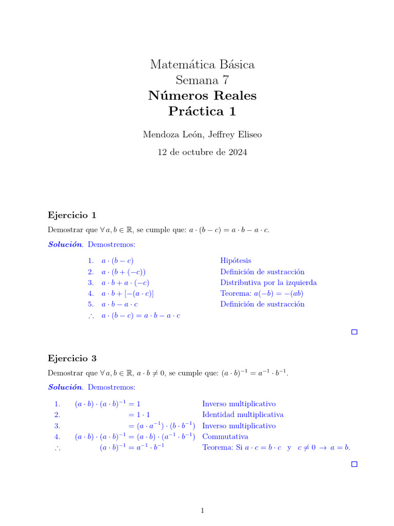 Mendoza León, Jeffrey - MB - Semana 07. Números Reales. Práctica (Impares) | PDF | Prueba ...