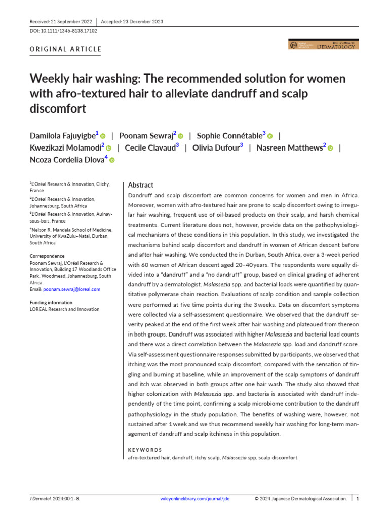 Weekly Hair Washing for Afro Hair Care | PDF | Hairstyle | Hair Care