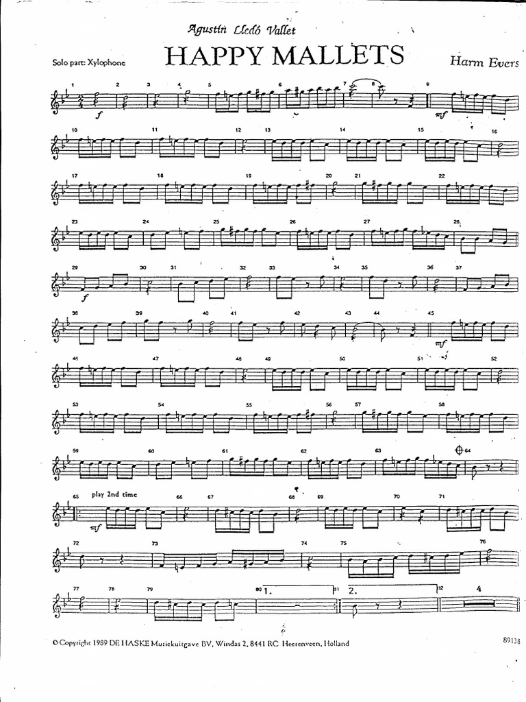 Happy Mallets Harm Evers Solo Part | PDF