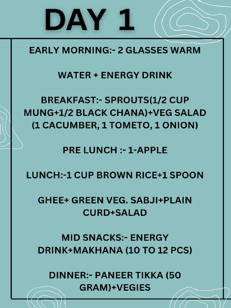 Diet Plan | PDF