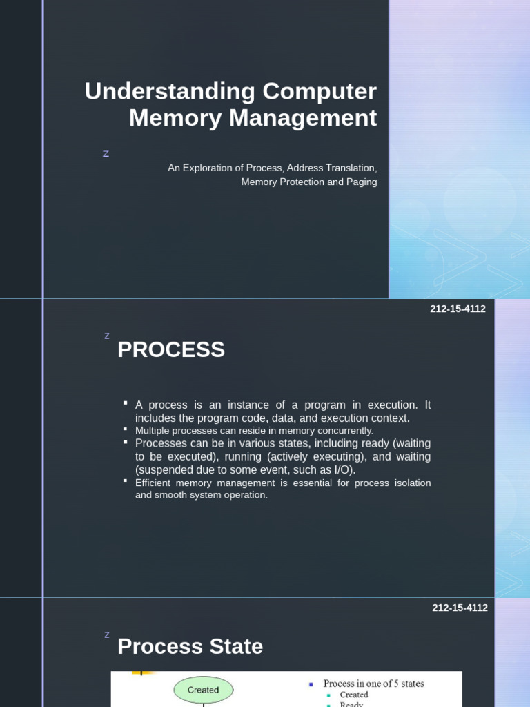 Understanding Computer Memory Management 3 | PDF | Process (Computing) | Operating System