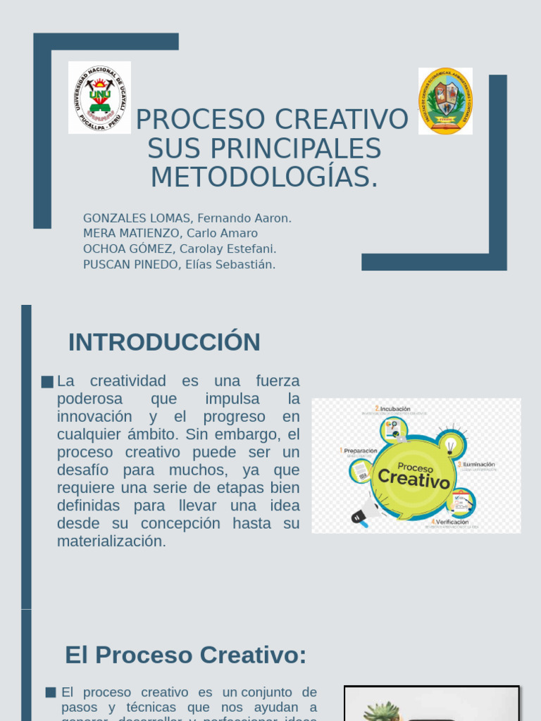 Metodologías del Proceso Creativo | PDF | Pensamiento | Creatividad
