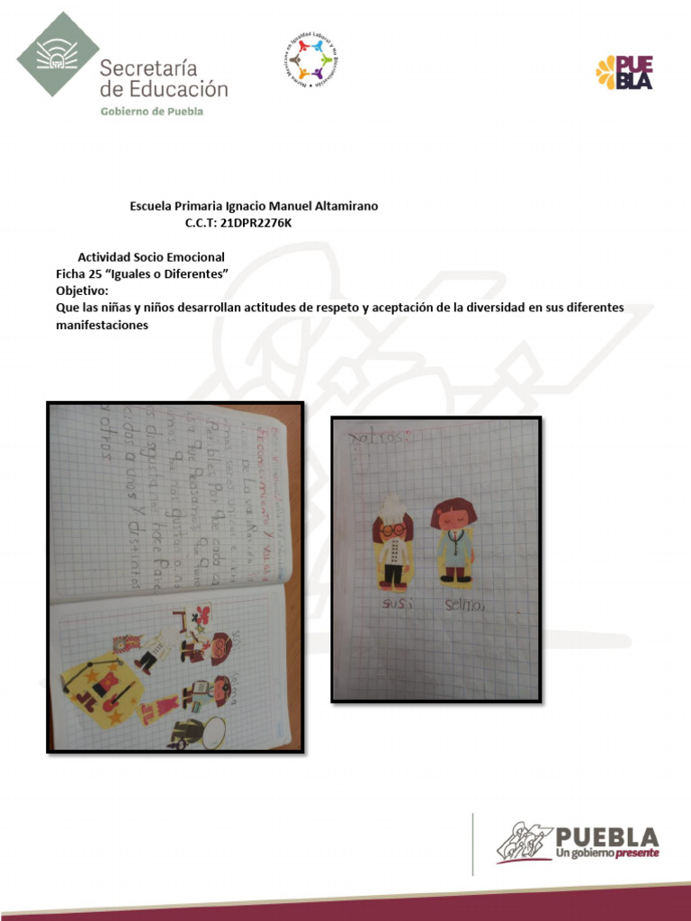 Actividad Socio Emocional 1 | PDF