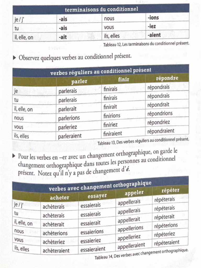 Leçon Et Exercices - Le Conditionnel Présent Et Passé Métisse | PDF