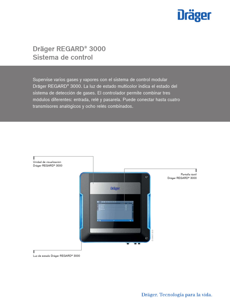 Dräger REGARD® 3000: Sistema de Control de Gases | PDF | Relé | Poder ...