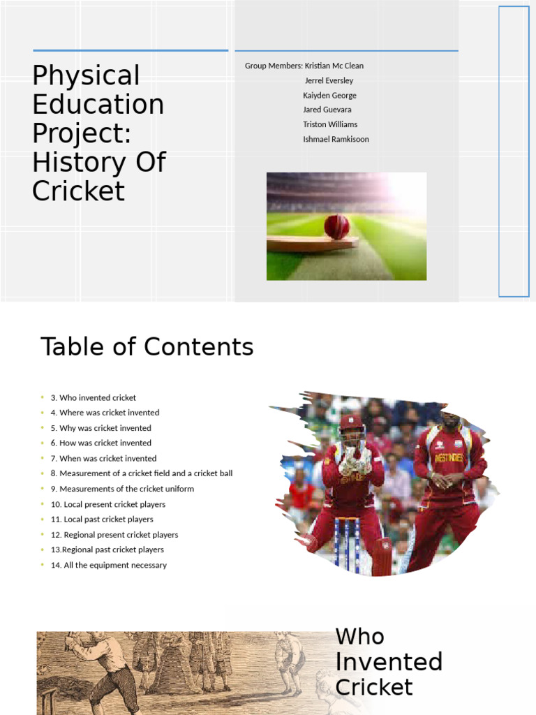 Form III Physical Education Project | PDF | Cricket | Forms Of Cricket