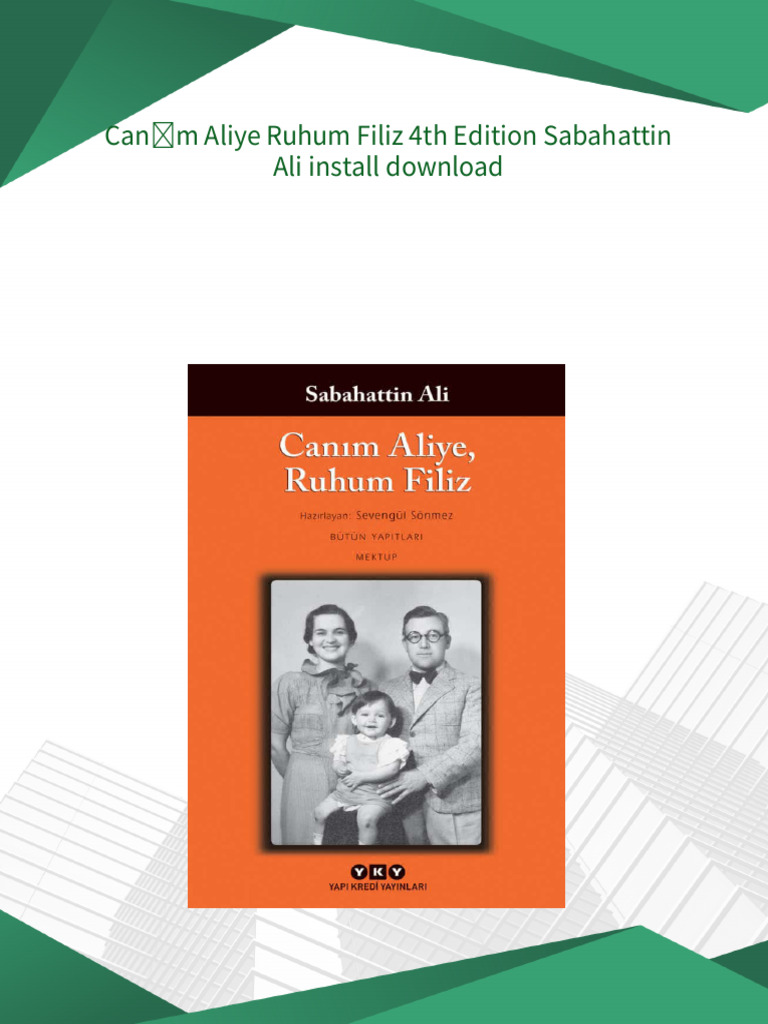 Canım Aliye Ruhum Filiz 4th Edition Sabahattin Ali PDF Download | PDF