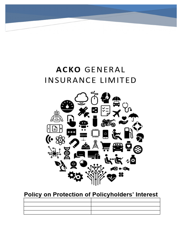 Policy On Protection of Policyholders Interest | PDF | Insurance ...