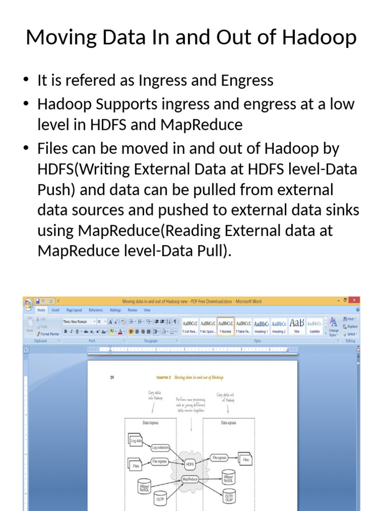 Moving Data in and Out of Hadoop | PDF | Apache Hadoop | Map Reduce