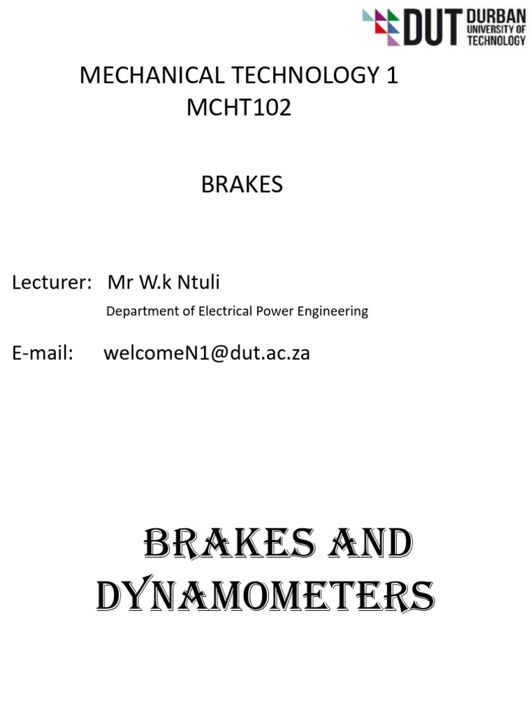 Lecture-9 - BRAKES and Dynamometers | PDF | Brake | Mechanical Engineering