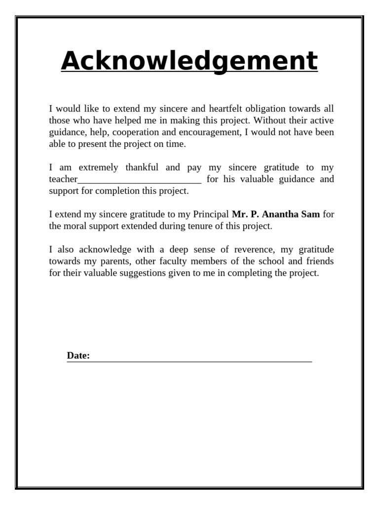 Project Ack and Certificate | PDF