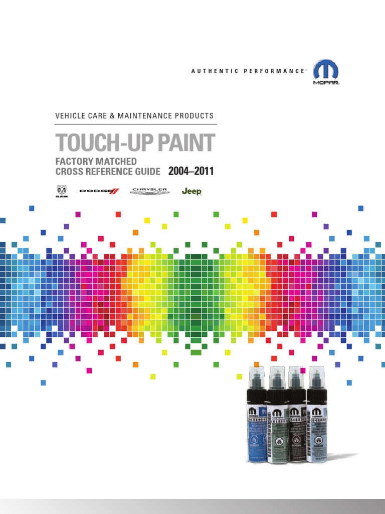 2010-2004 Touch Up Paint Catalog | PDF | Carbon | Paint