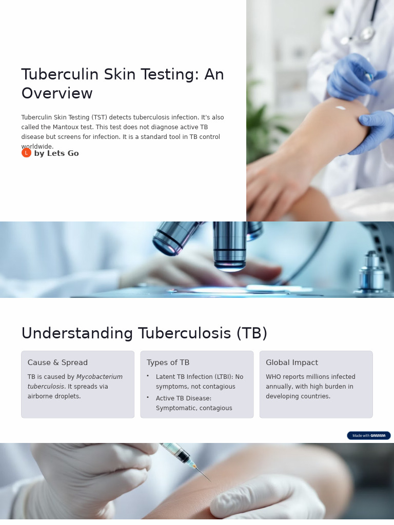 Tuberculin Skin Testing An Overview | PDF | Tuberculosis | Microbiology