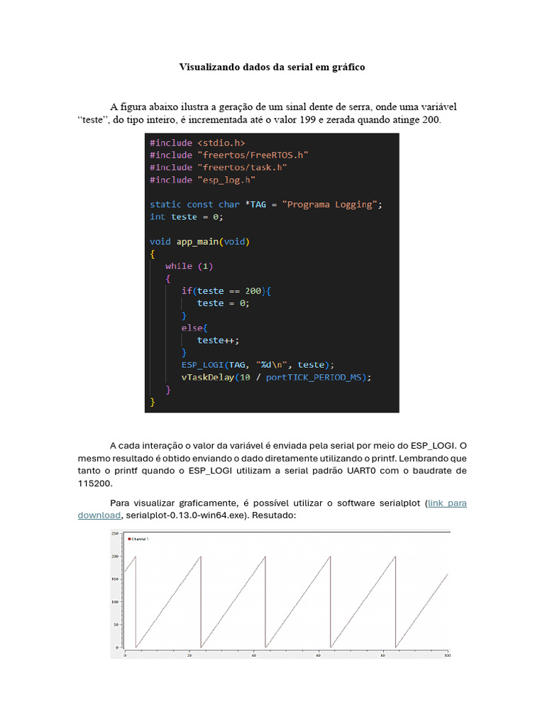 Visualizando Dados Da Serial em Grafico | PDF