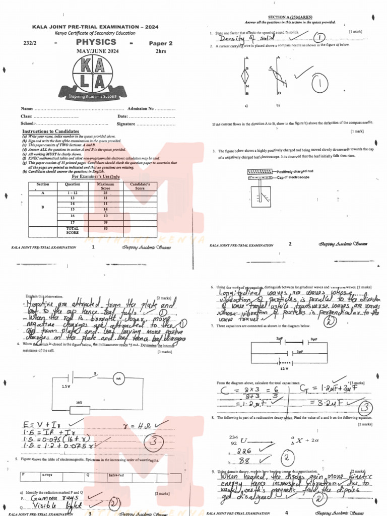 Physics PP2 MS | PDF | Physical Phenomena | Physical Sciences