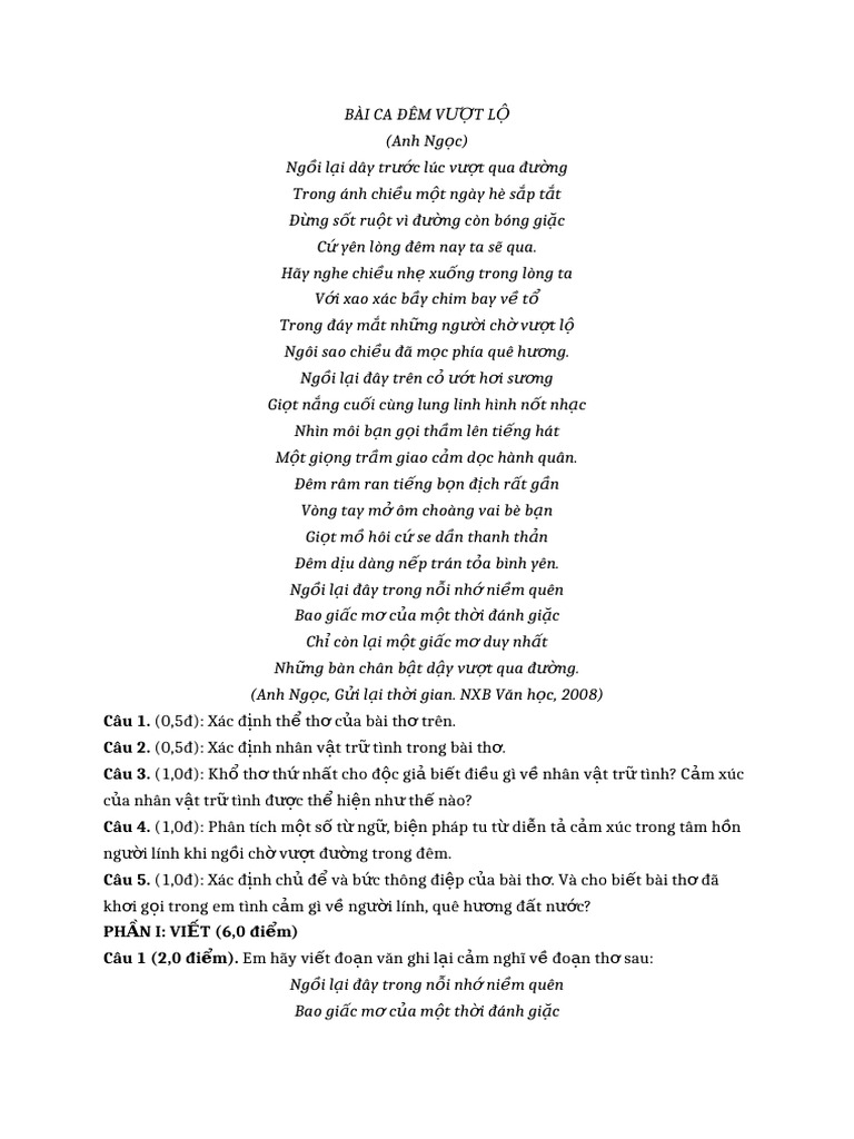 Bài Ca Đêm Vư T L | PDF