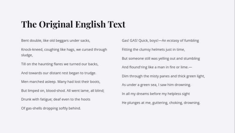The Original English Text | PDF