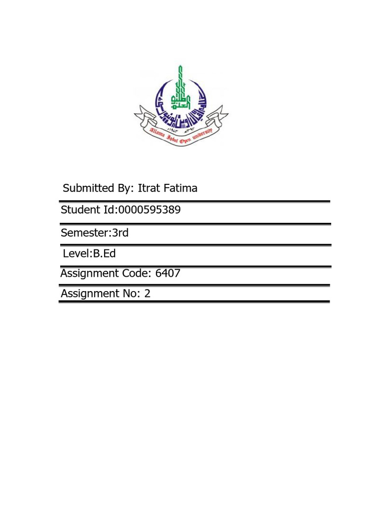 6406 Classroom Assessment Assignment 2 | PDF | Validity (Statistics) | Variance