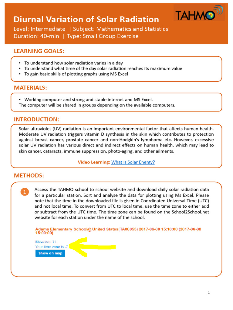 Solar Radiation Lesson | PDF | Earth | Radiation