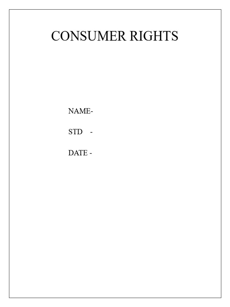 Consumer Rights | PDF