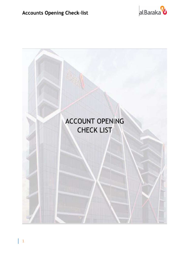 Account Check List | PDF