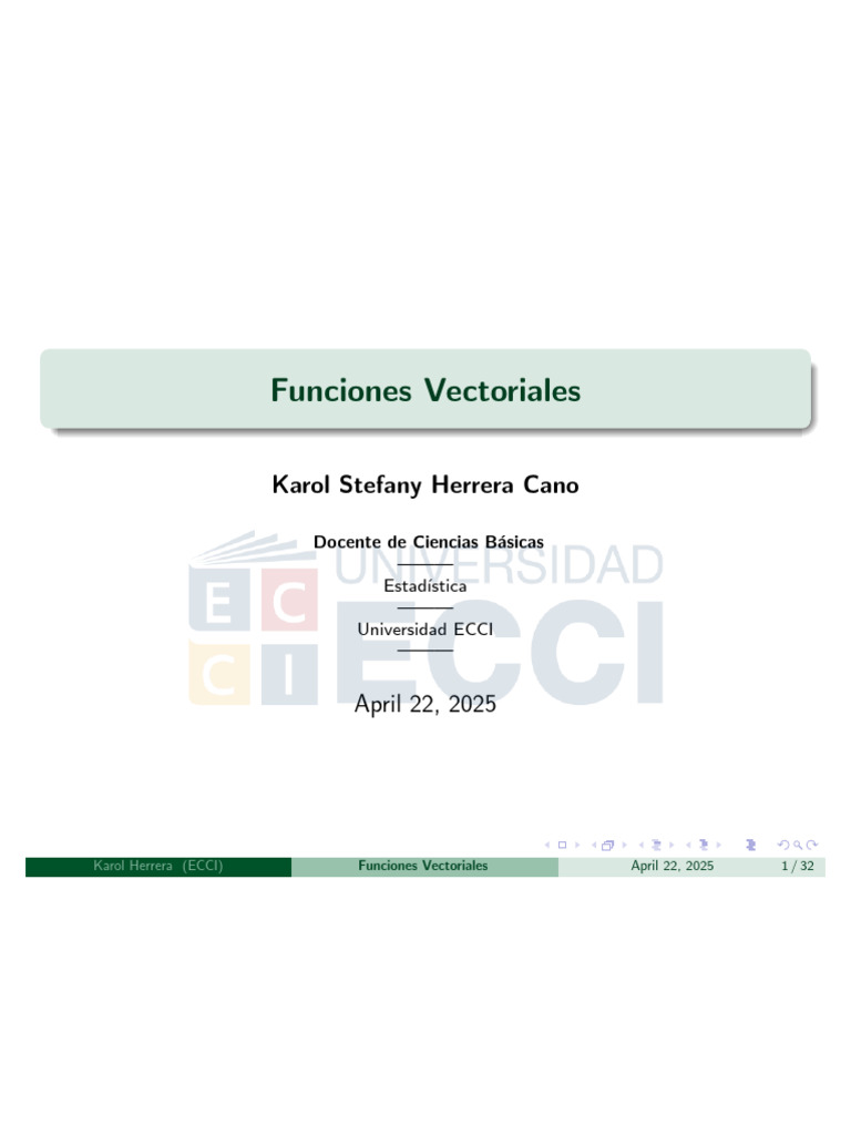 Funciones - Vectoriales 22abril | PDF | Vector Euclidiano | Integral
