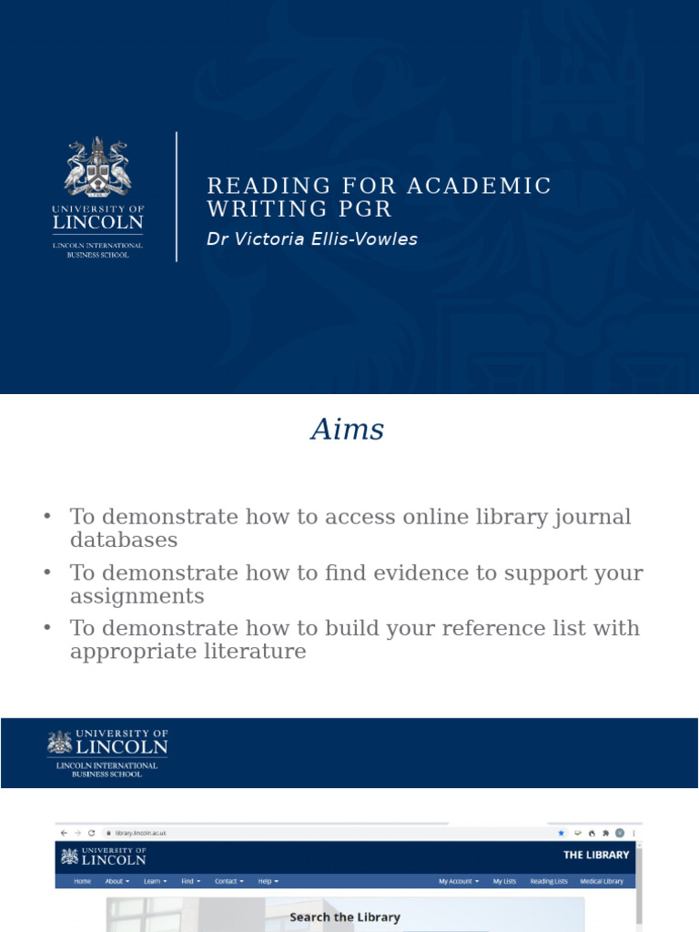 Reading for Academic Writing PGR | PDF | Databases | Methodology